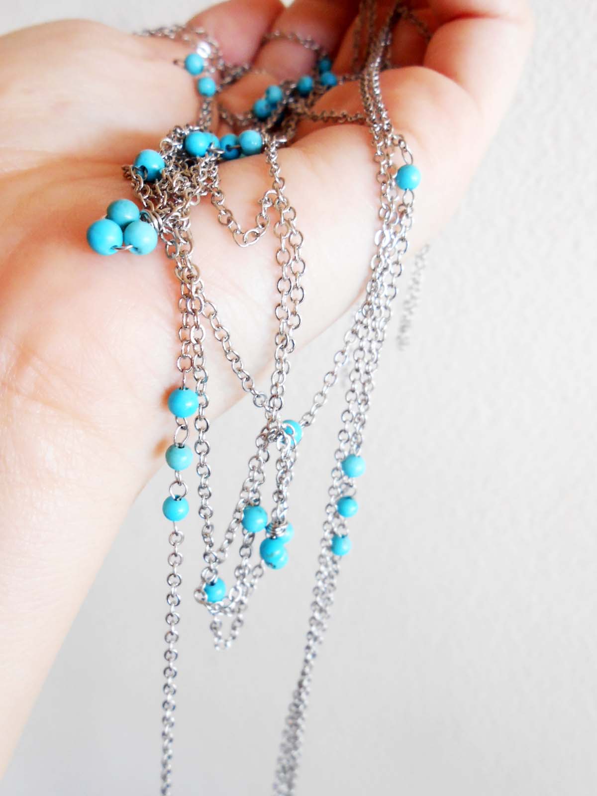 Delicate Body Chains, Turquoise Bead Stone, Celebrity Inspired Body ...